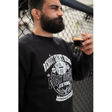 Sweat col rond LA FAYETTE FIGHT CLUB noir | Site officiel de Benoît ...